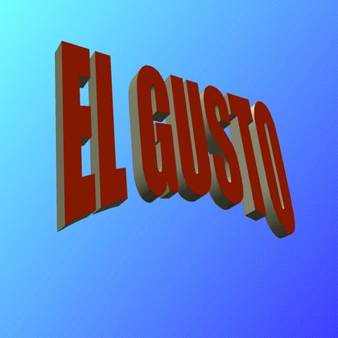 El sentido del gusto | PPTX