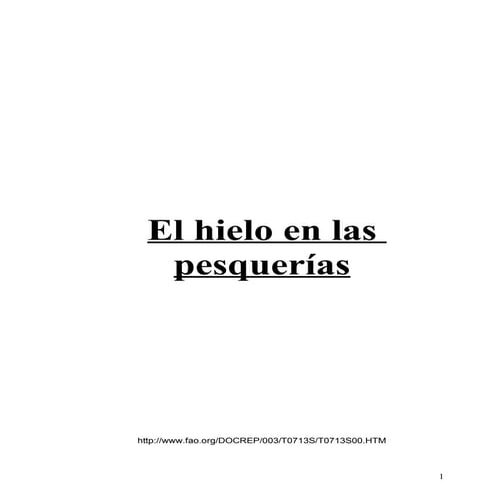 El hielo en las pesquerías | DOC