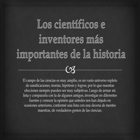 Científicos importantes | PPTX