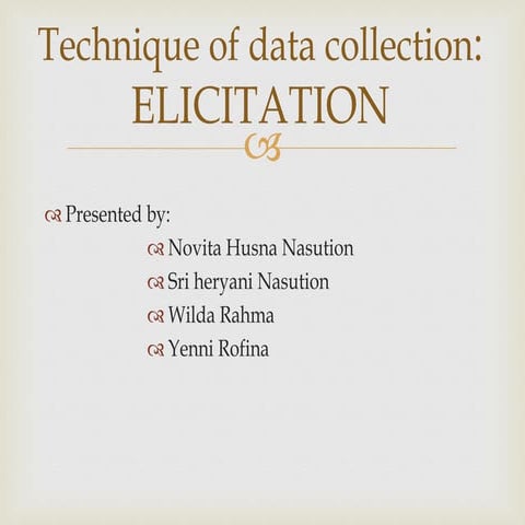 Elicitation | PPT