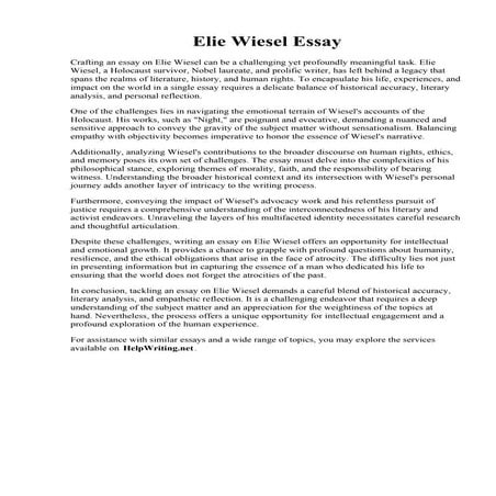 Elie Wiesel Essay.pdf