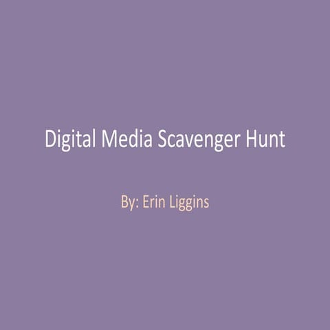 Digital Scavenger Hunt | PPTX