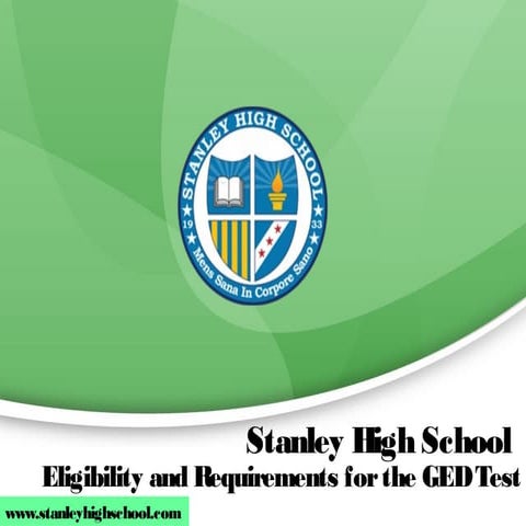 Eligibility and Requirements for the GED Test | PPT