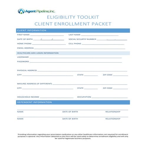 ACA Client Eligibility Enrollment Toolkit | PDF