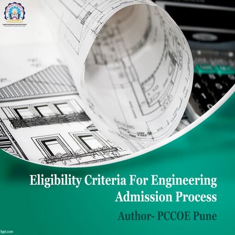 Eligibility Criteria for Engineering | PPT