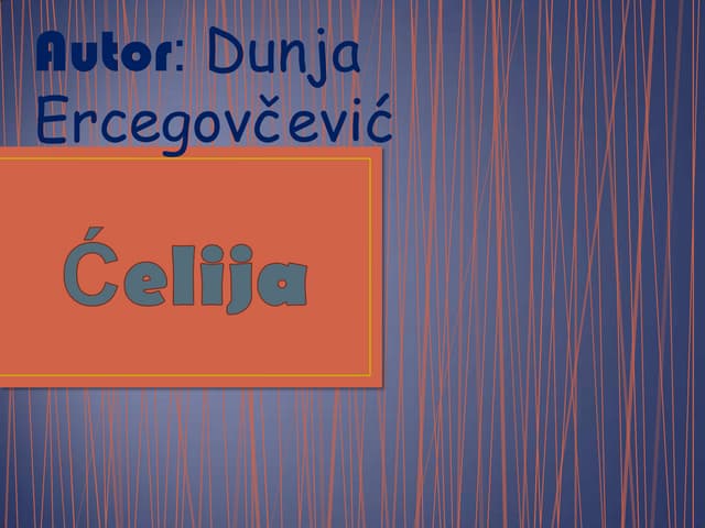 Ćelija | PPT