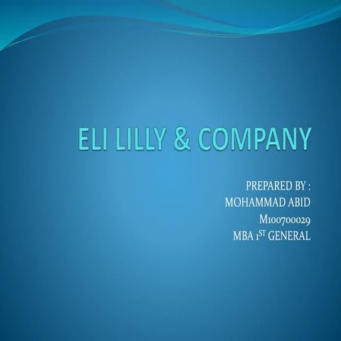 Eli lilly and company | PPTX