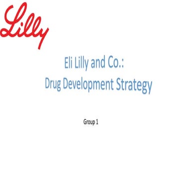 Eli lilly pharmaceuticals- To combine or not? | PPTX