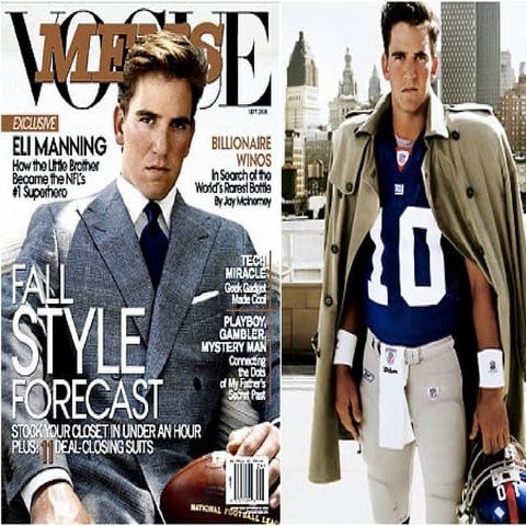 Eli Manning On Cover Of Mens Vogue | PPT