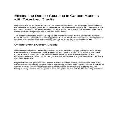 Eliminating Double-Counting in Carbon Markets with Tokenized Credits.pdf