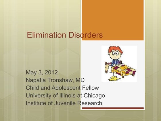 ENURESIS AND ENCOPRESIS (1).pptx | Digestive Disorders | Diseases and ...
