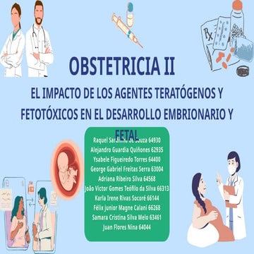 EL IMPACTO DE LOS AGENTES TERATÓGENOS Y FETOTÓXICOS EN EL DESARROLLO ...