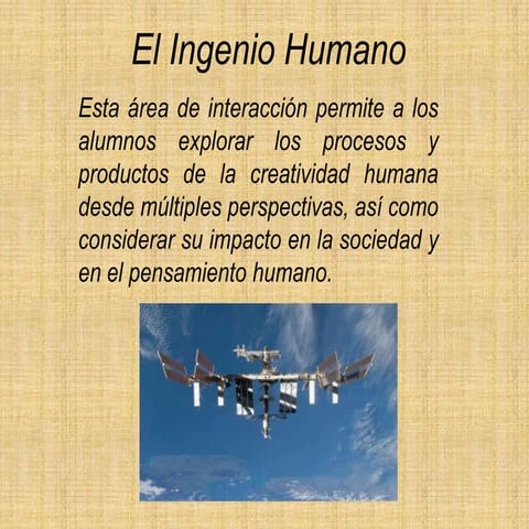 El ingenio humano | PPTX