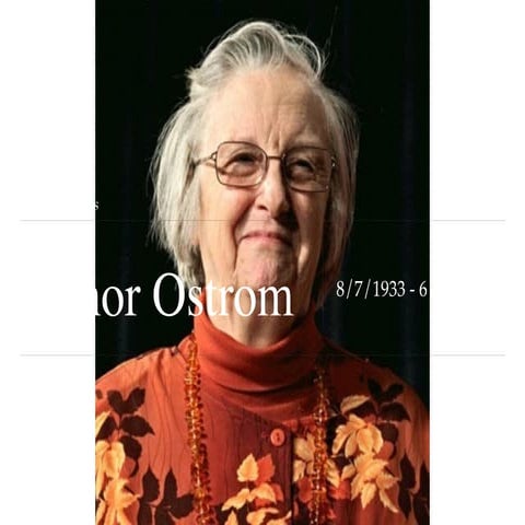 Elinor Ostrom Economics Project. | PDF