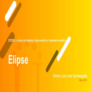 Elipse | PPTX | Physics | Science