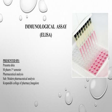 ELISA- Principle, procedure , types and applications | PPTX