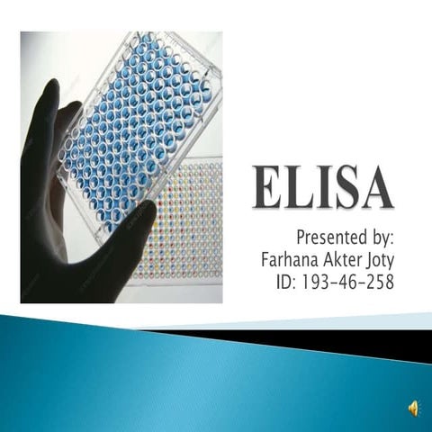 ELISA and its advantages | PPTX