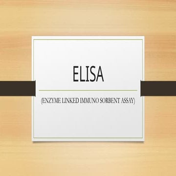 ELISA technique used in Antibody antigen interaction | PPTX