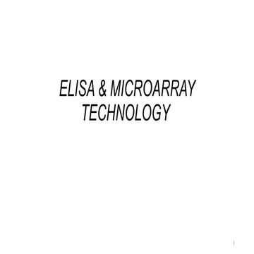 ELISA,types of Elisa,microarray techniques | PPTX