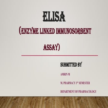 ELISA (Enzyme-Linked Immunosorbent Assay): Principle, Types, Procedure ...