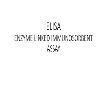 Presentation on ELISA - Principle,Types.pptx