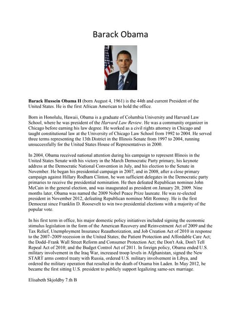 Barack obama | PPT