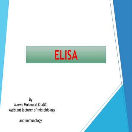 elisa & IF.pptx ELISA and immunofluorescence | PPT