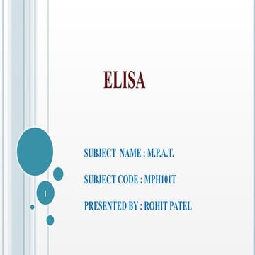 ELISA PPT in detail enzyme linked immunosorbent assay | PPTX