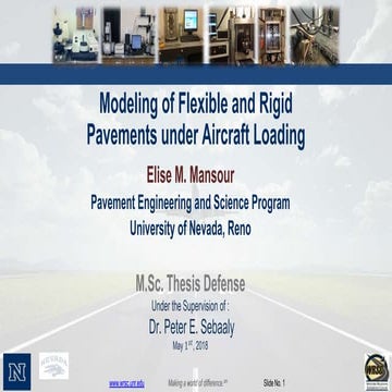 Modeling of Flexible and Rigid Pavements under Aircraft Loading | PPTX