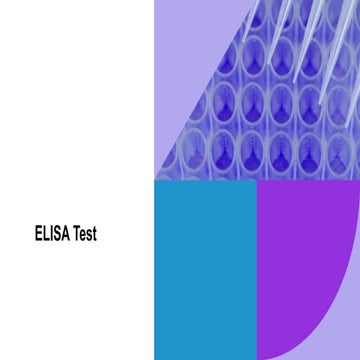 ENZYME LINKED IMMUNOSORBENT ASSAY (ELISA) | PDF