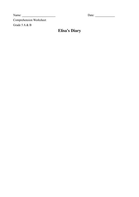 Handwriting elisa's diary | ODT | Hobbies & Interests