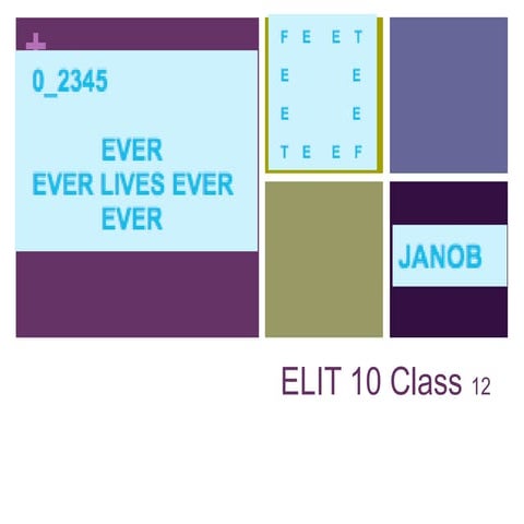 Elit 10 class 12 | PPT