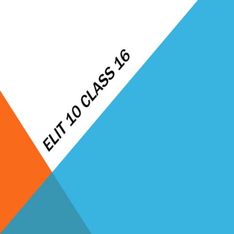Elit 10 class 17 | PPTX