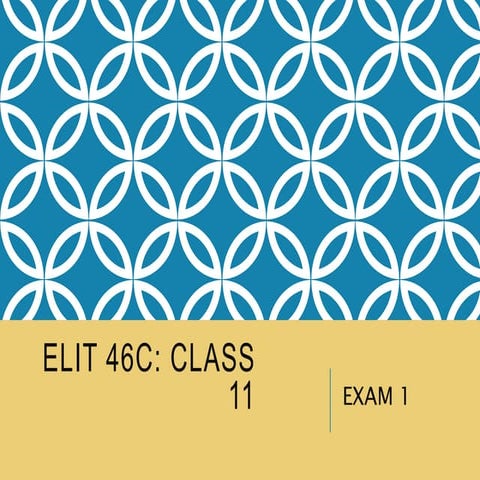 Elit 46 c class 11 | PPT