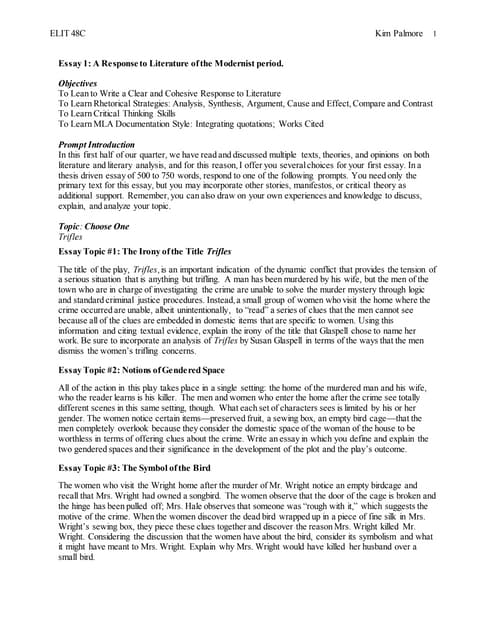 Trifles Susan Glaspell Essay.pdf