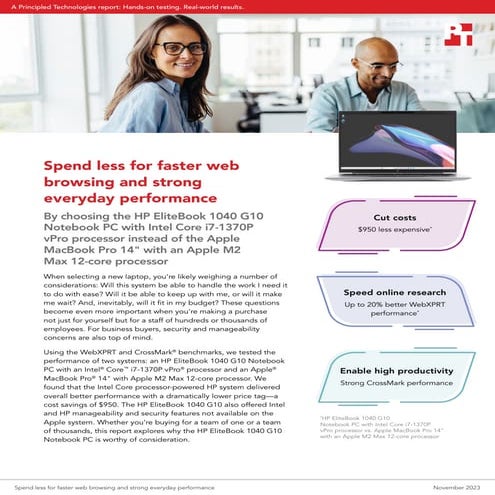 Spend less for faster web browsing and strong everyday performance | PDF