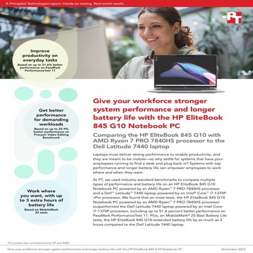 Give your workforce stronger system performance and longer battery life ...