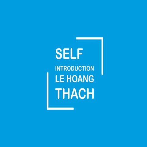 Elite Development Program_Self-Introduction_LeHoangThach | PPTX