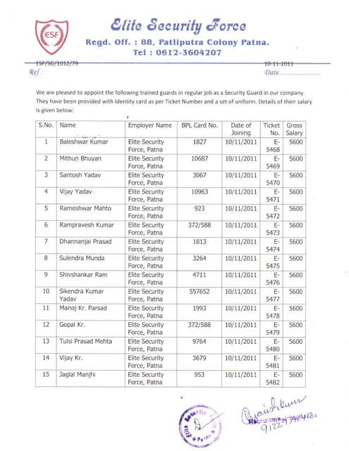 Z security posting order | PDF