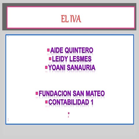 El iva power point | PPTX