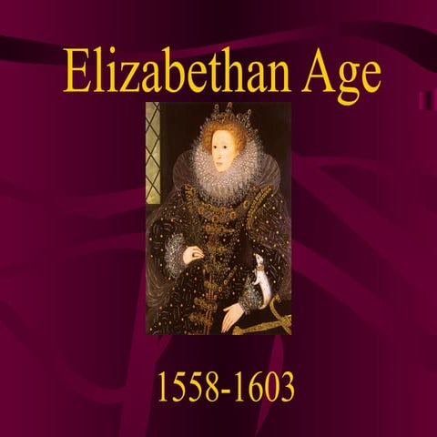 Elizabethan age | PPT