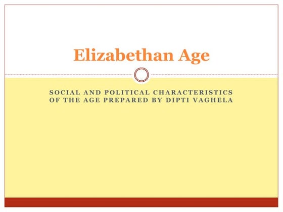 Elizabethan | PPT
