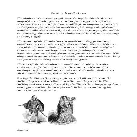 Elizabethan daily life and occupations | PPTX