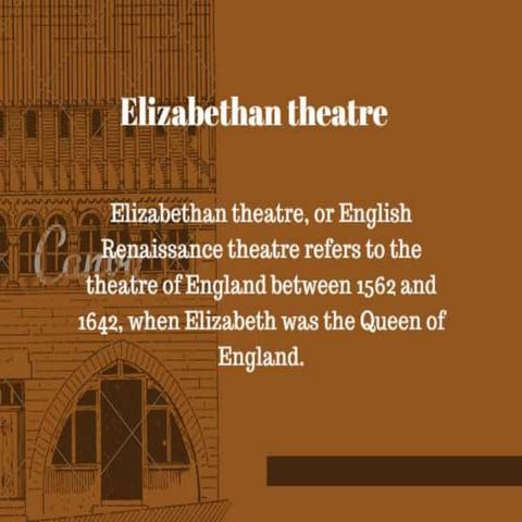 Elizabethan theatre ppt | PPTX
