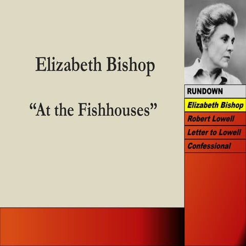 Elizabeth Bishop And Robert Lowell | PPSX