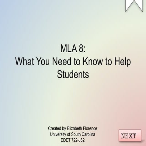 Lesson On Mla | DOC