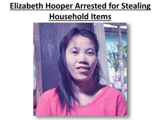 Elizabeth hooper arrested | PPT
