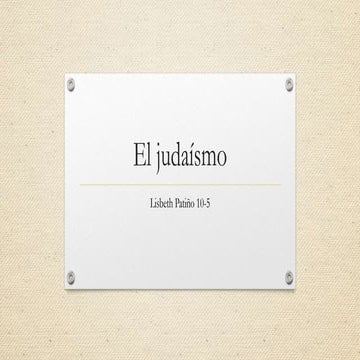 El judaismo | PPTX