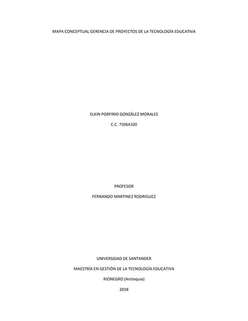 Mapa conceptual gerencia de proyectos | PDF