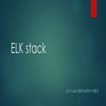 Elk stack | PDF
